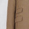 Houndstooth 3 Piece Brown Mod Suit for 60s Fashion