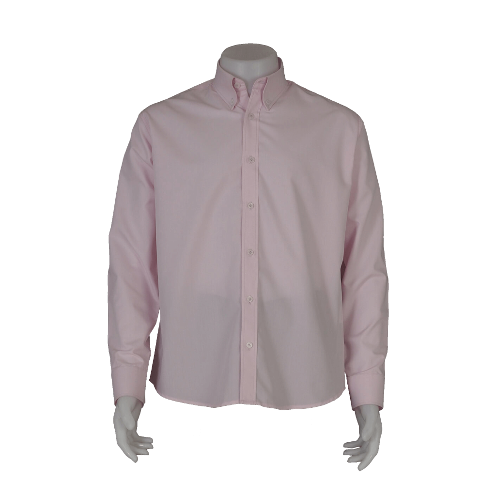 Tab Collar Shirt - 60s Mod Style Long Sleeve White Tab Collar Shirt